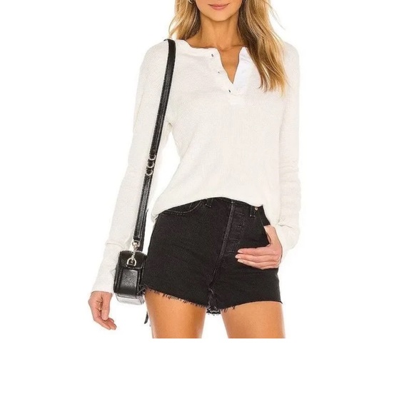 Re/Done | Tops | Redone X Hanes 6s Long Sleeve Thermal Henley | Poshmark